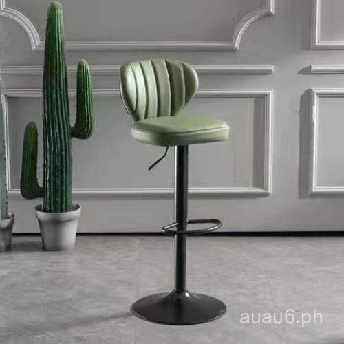 Nordic Iron Art Adjustable Rotating Bar Stool for Cashier Home Use High ...
