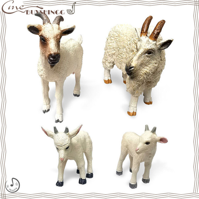 BS Realistic Goat Model Simulation Animal Action Figures Solid Static ...