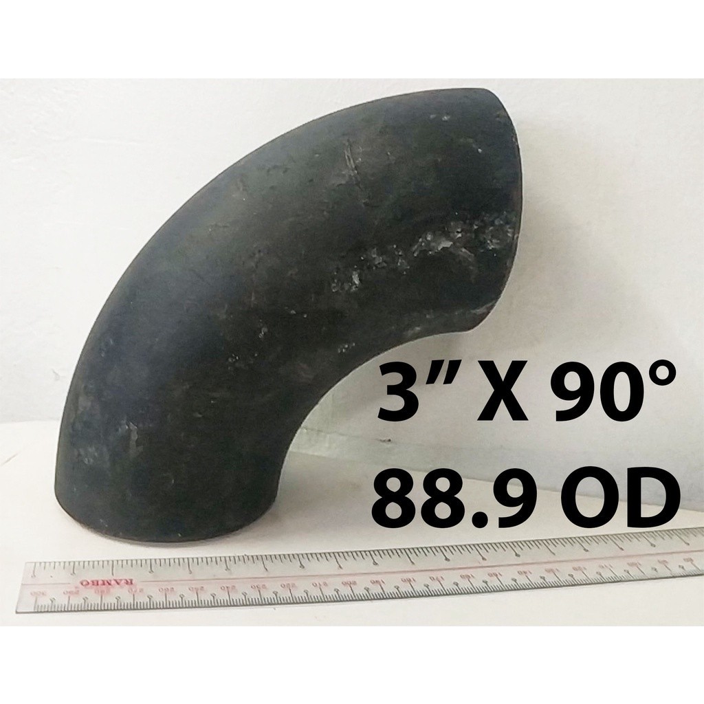 BI WELDING ELBOW 3" X 90° SCH40 SEAMLESS BLACK IRON ( 88.9MM OUTSIDE ...