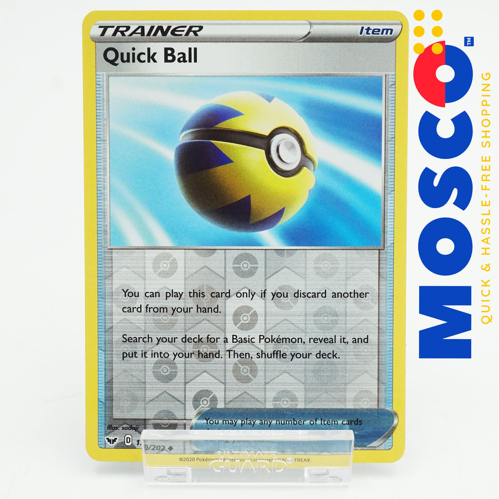 Quick Ball - 179/202 - Sword & Shield (Base Set) | Item Cards Pokemon ...