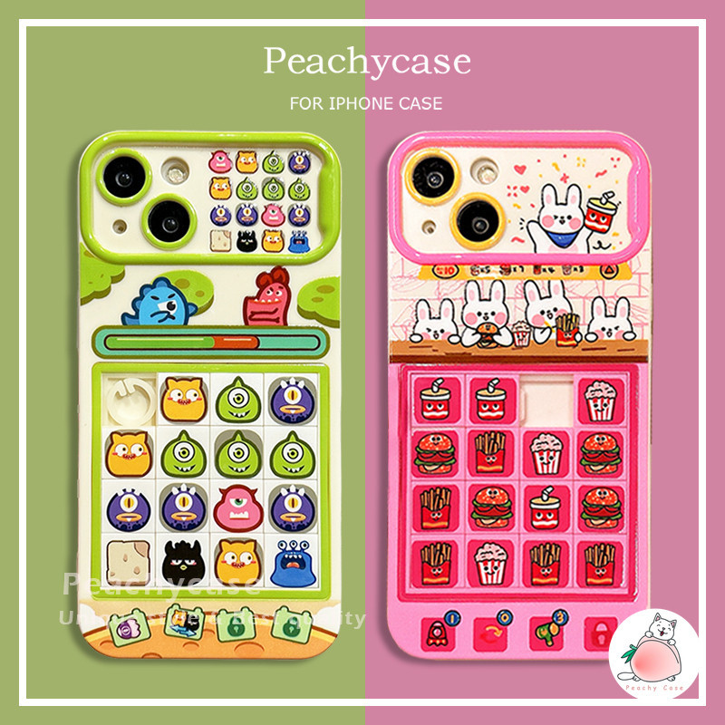Lovely Hamburger Rabbit Monster Creative Jigsaw Puzzle Phone Case ...