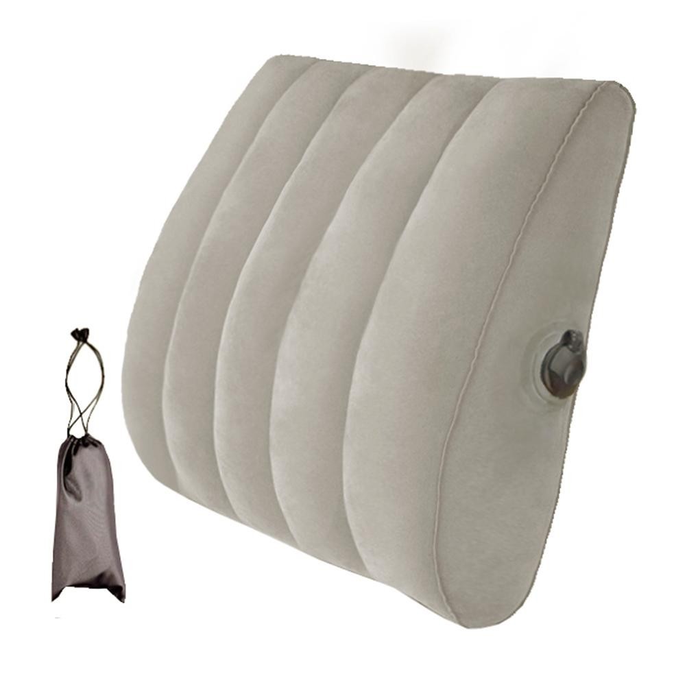 Inflatable Lumbar Support Pillow Portable Back Pillow Lumbar Cushion ...