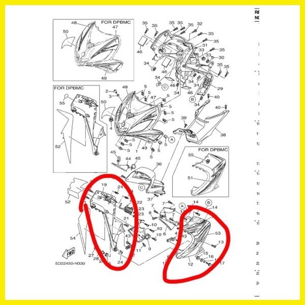 ♞GENUINE YAMAHA SNIPER 135 CLASSIC LEG SHIELD 1 & 2 (1S7) | Shopee ...