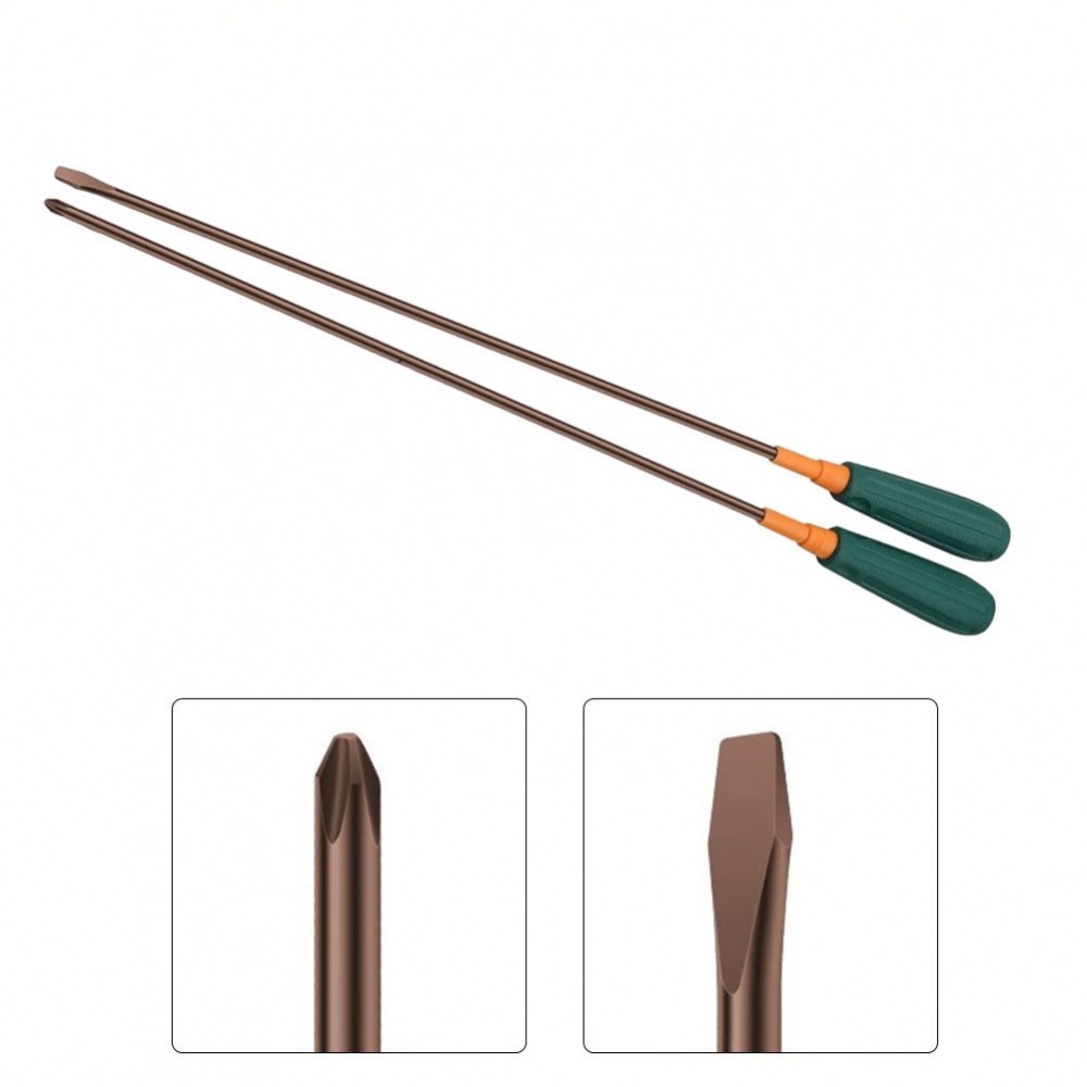 Green Alloy Steel Extended Screwdriver 5x300mm for Convenient Operation ...