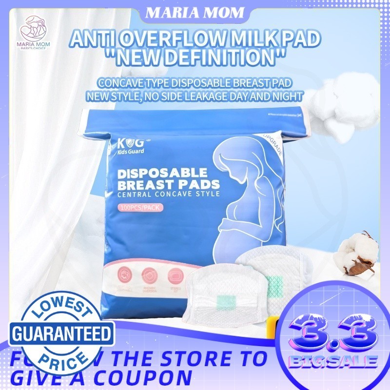 100Pcs Breast Pads Disposable Nursing Pad Maternity Breastfeeding Pad ...