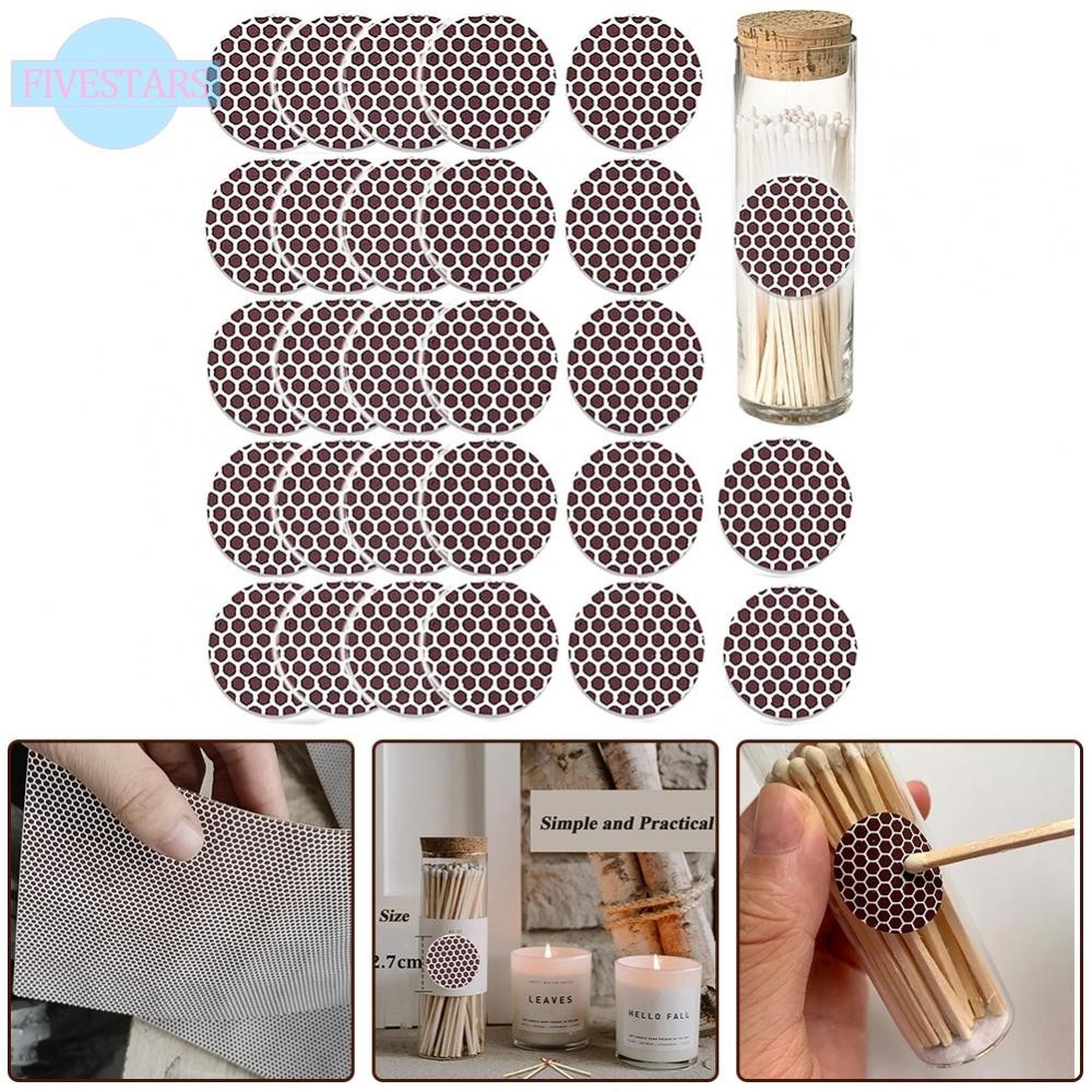 NEW>>Round Matches Sticker Strip Matchstick Paper DIY Striker Adhesive ...