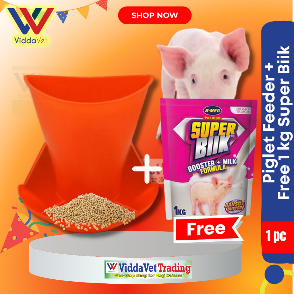Viddavet Piglet Feeding Automatic Feeder + Super Biik Piglet Booster 1 ...