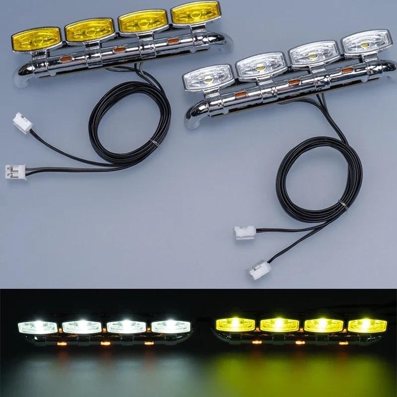 1 Item Simulation Plastic Front Bumper Spotlight for 1/14 Tamiya RC Truck Car Scania 770S 6X4 ...