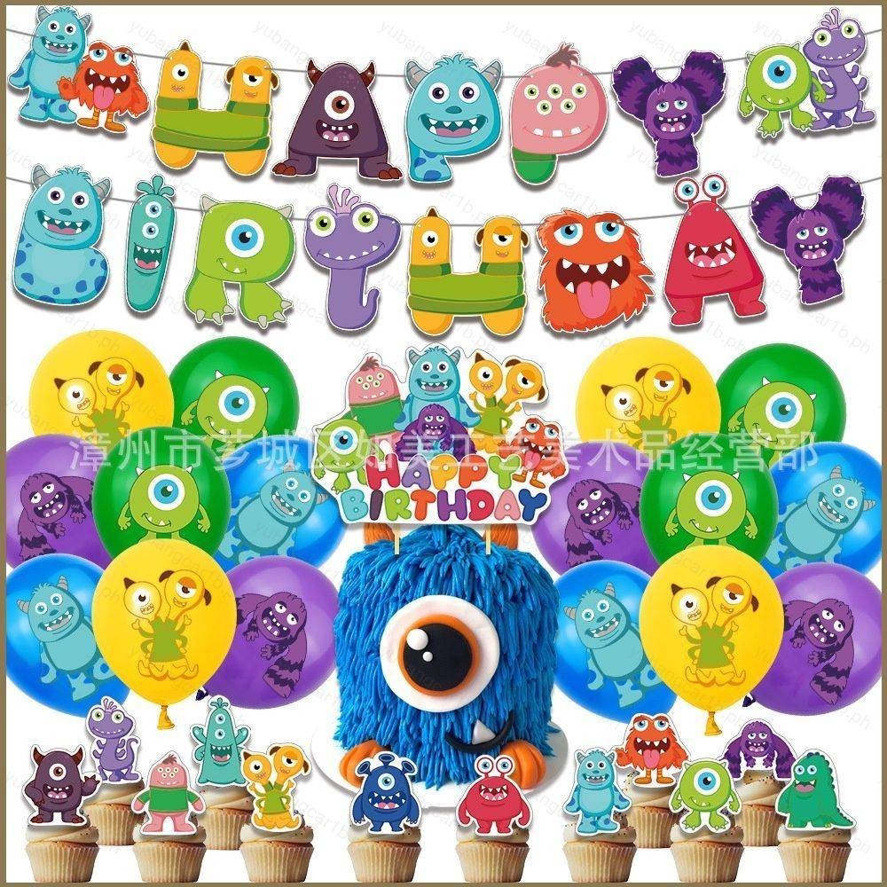 Monsters University Theme kids birthday party decorations banner cake ...