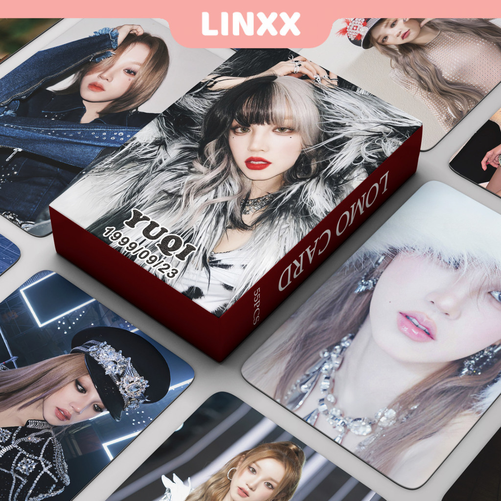 LINXX 55 Pcs (G)I-DLE YUQI Album Lomo Card Kpop Photocards Postcards ...