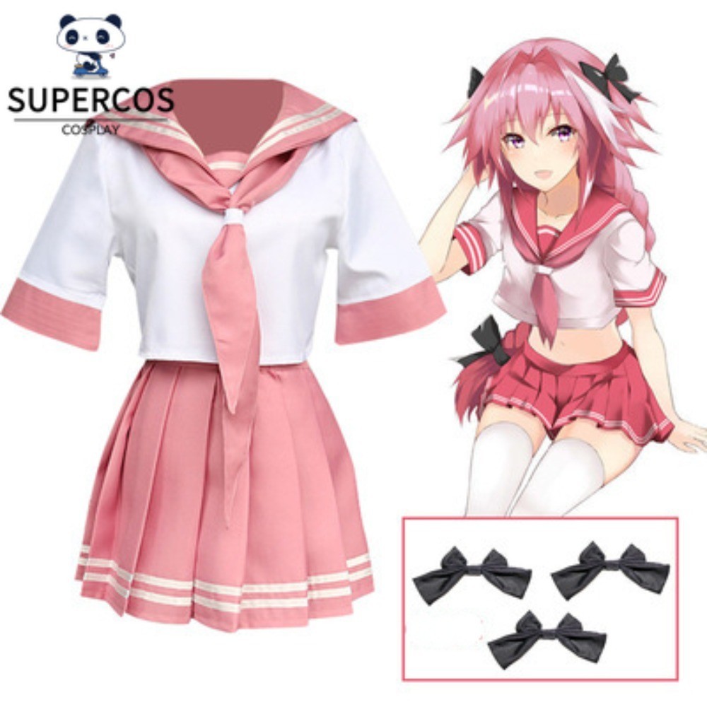 Anime Fate Grand Order FGO Astolfo Cosplay Costume for Women Girl ...