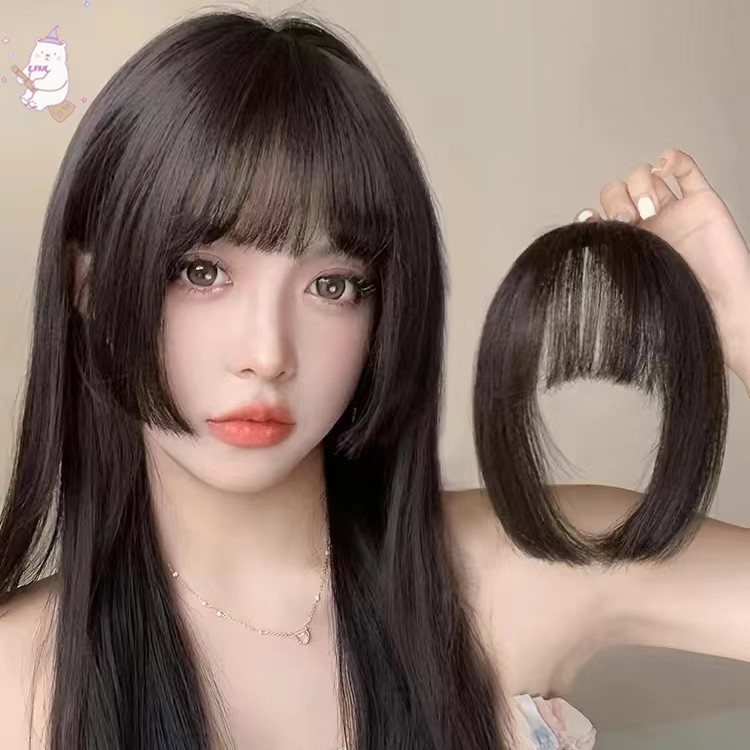 Princess Cut Bangs Cosplay Cute Realistic Hairstyle Triple Cut Aligned ...