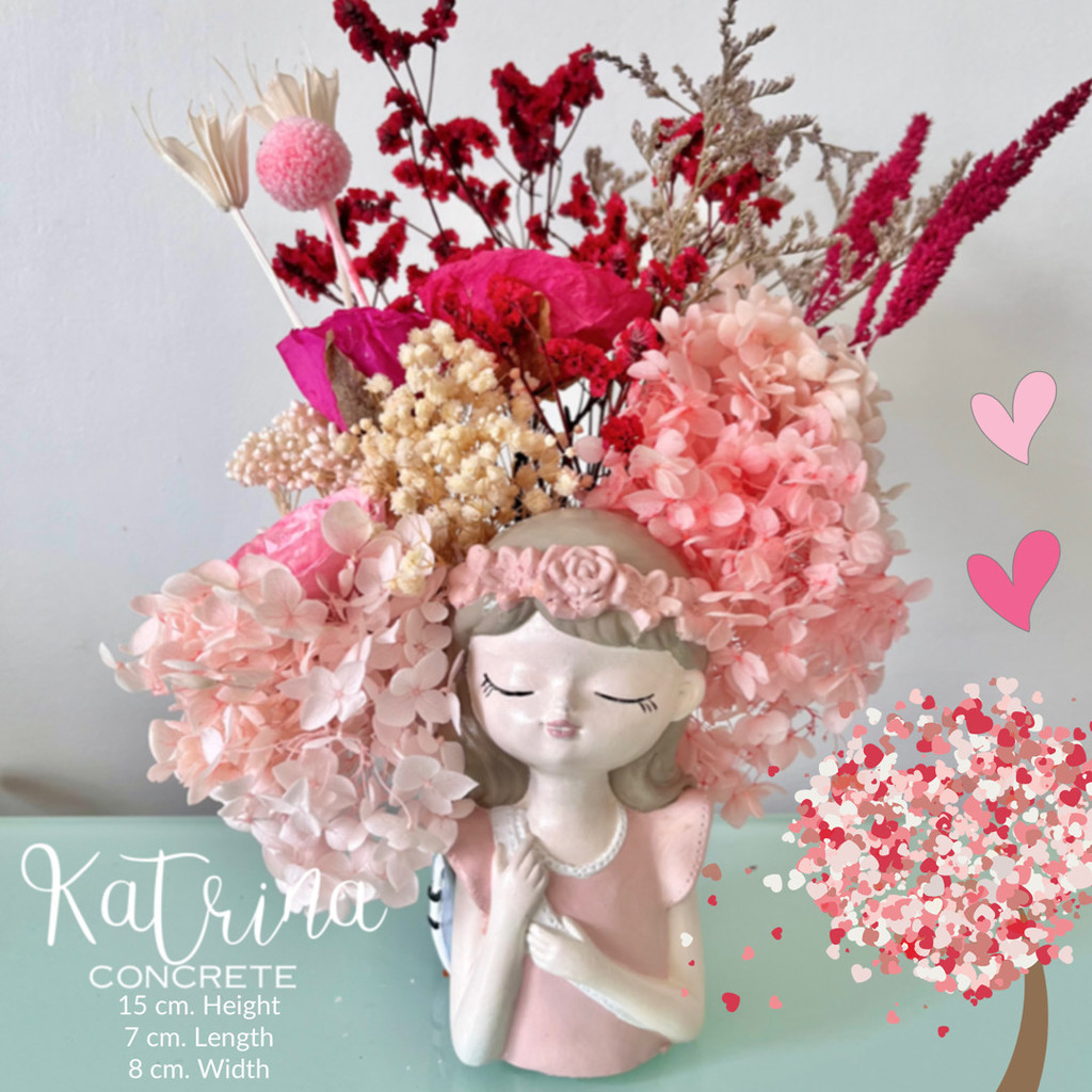 Katrina Pot - Concrete Pot with Drain Hole | Shopee Philippines