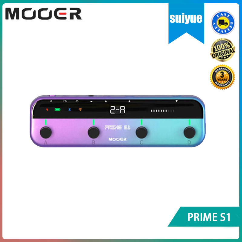 MOOER PRIME S1 Electric Guitar Integrated Effector Intelligent Portable Bass Recording Loop Drum ...