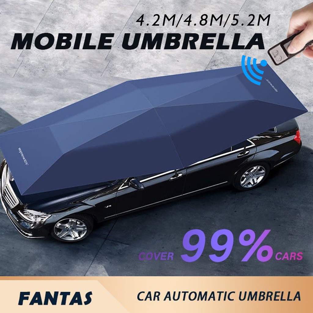 Universal Car Automatic Awning Cover Outdoor Sunshade Umbrella Heat ...