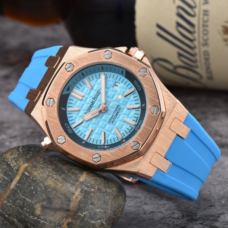 Luxury leather watch brand Quartz Top men's watch with large dial ...