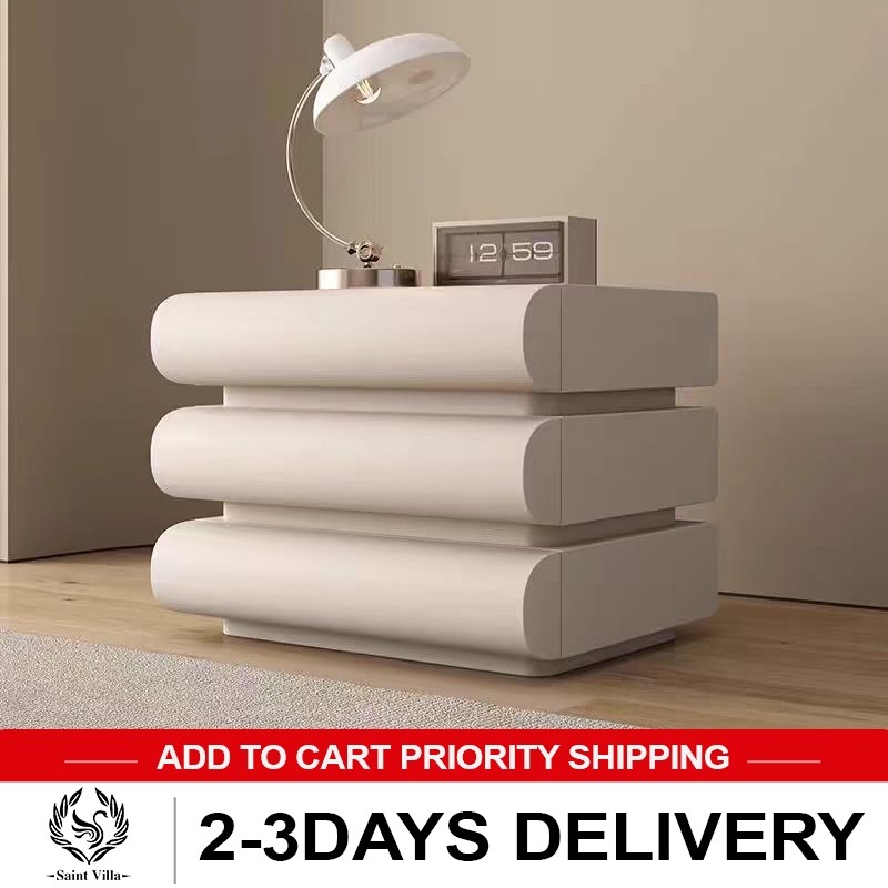 Smart Table, Bedroom Cabinet, with Wireless Charging, Small Bedside ...