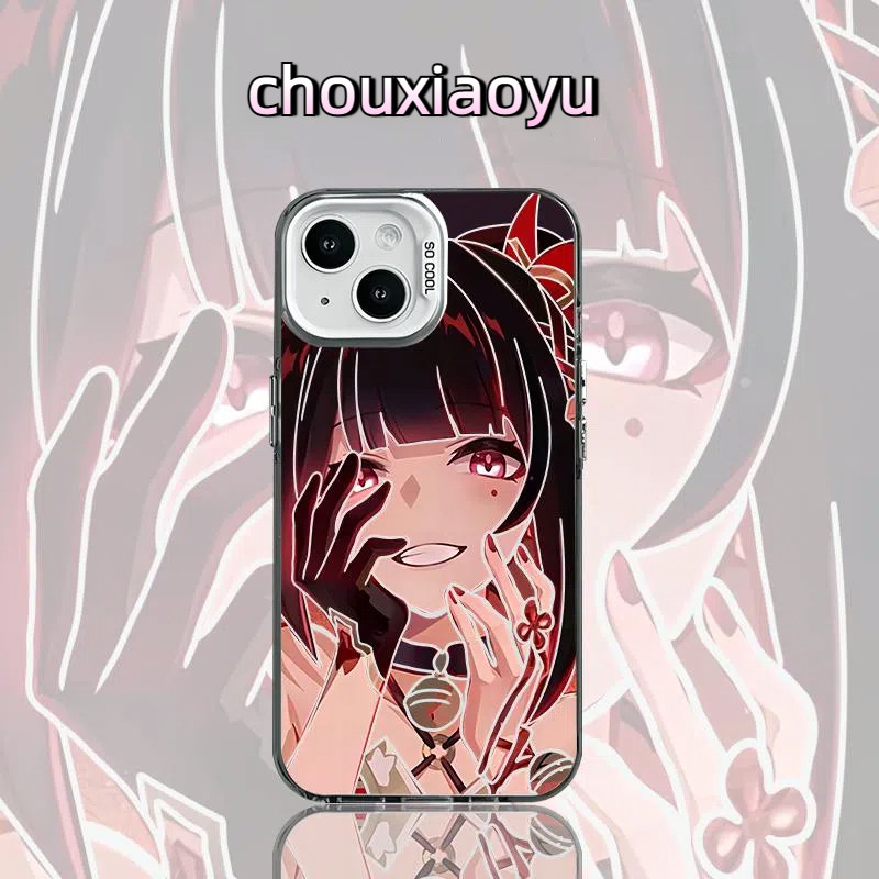Anime Collapse Iron Fireworks Frosted Color Silver Suitable for iPhone ...