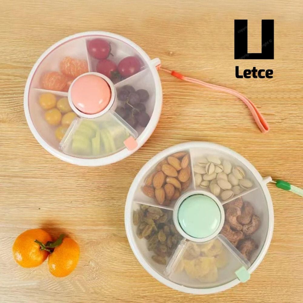 LETCE Kids Snack Spinner, Rotating with Lid Snack Container, Portable ...