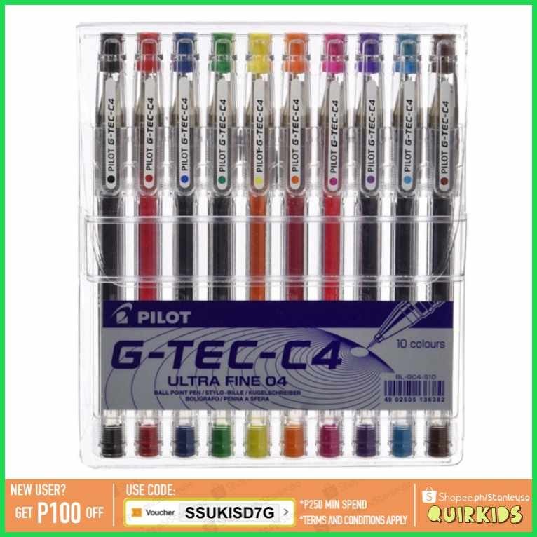 Pilot!Q~GTec&ny)10$X^Color.e]0.4.l]Signpen.u]Gel.x]Pen.r]Ink C4 Set Gtech G-tec | Shopee Philippines