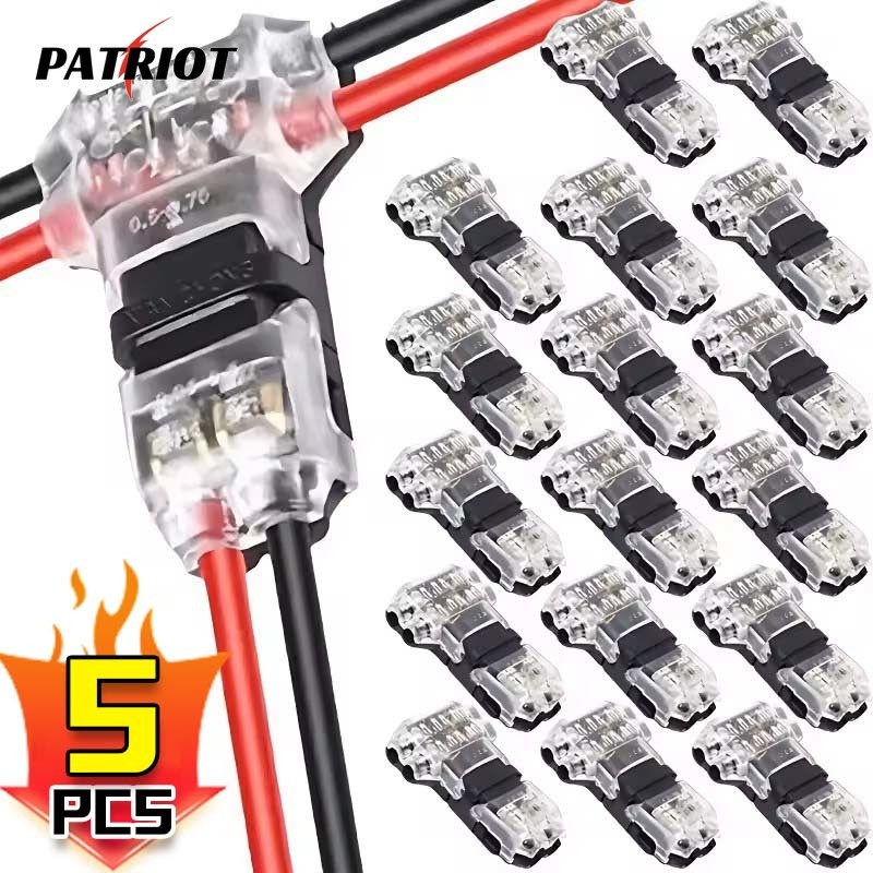 1/3/5Pcs 2-Pin Disconnect Terminals - Car Electrical Connectors - Push ...