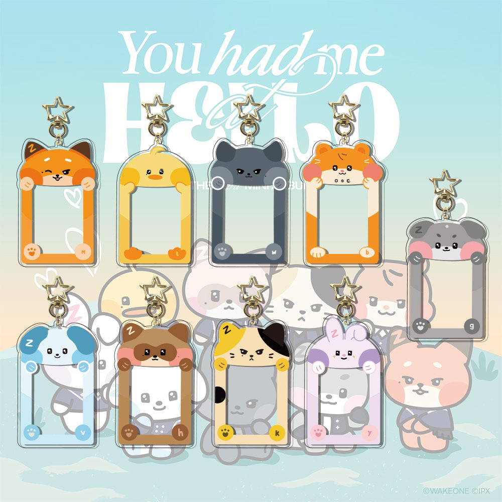 kpop idol ZEROBASEONE ZB1 Cute Cartoon Acrylic Photo Card Holder ...