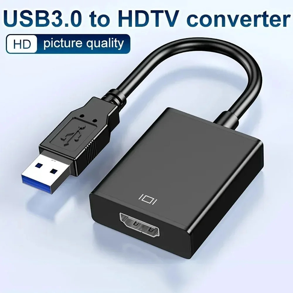 [Ready Stock] 1080P USB 3.0 to HDMI-Compatible Converter Multi Display ...