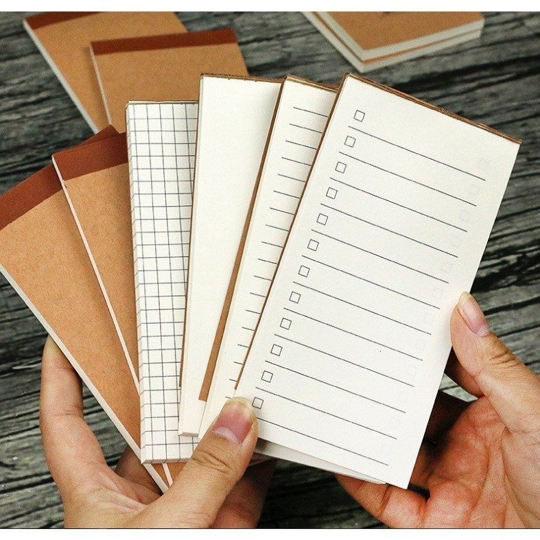 Kraft Cover Memo Pad Tearable Note Pad Mini Portable Memo Notepad TODO ...