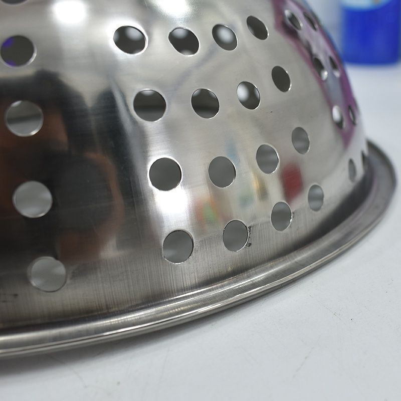 Thickened Stainless Steel Large Hole Drain Basin Drain Basin Vegetable ...