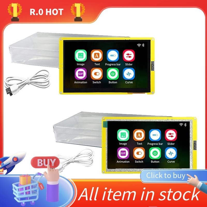 Esp32 S3 7 Inch 800x480 Tn Rgb Lcd Tft Hmi 8m Psram 16m Flash Smart
