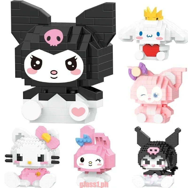 Disney Sanrio Toy Building Block Cinnamoroll Pom Pom Purin Kuromi ...