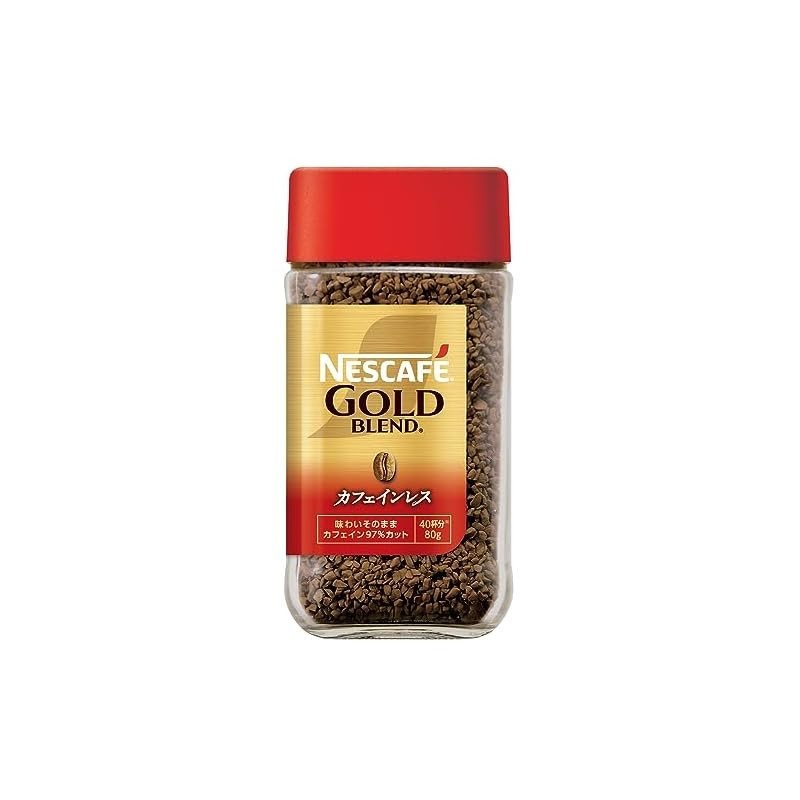 Nescafe Gold Blend Decaffeinated 80g [Soluble coffee] [40 cups] [Bottle ...