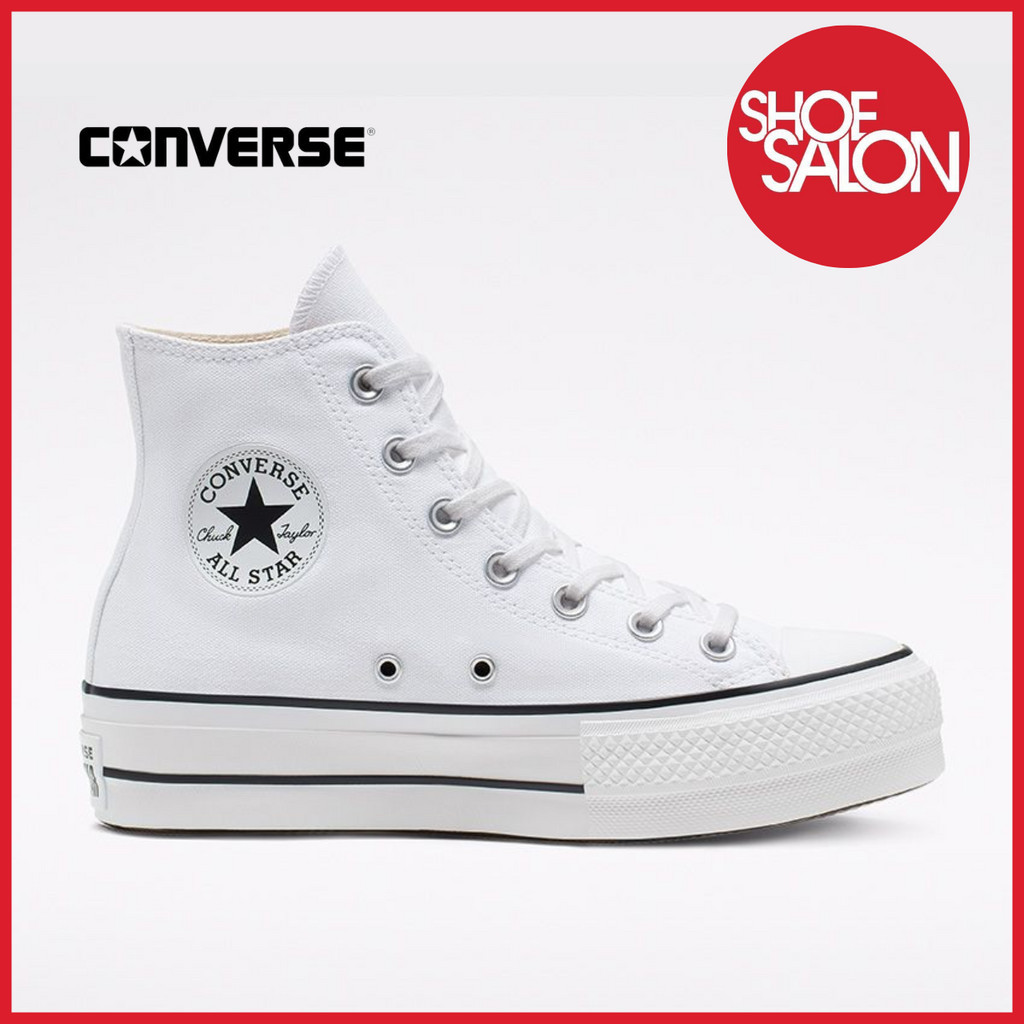 SHOE SALON Converse Chuck Taylor All Star Lift HI Women's Shoes White ...