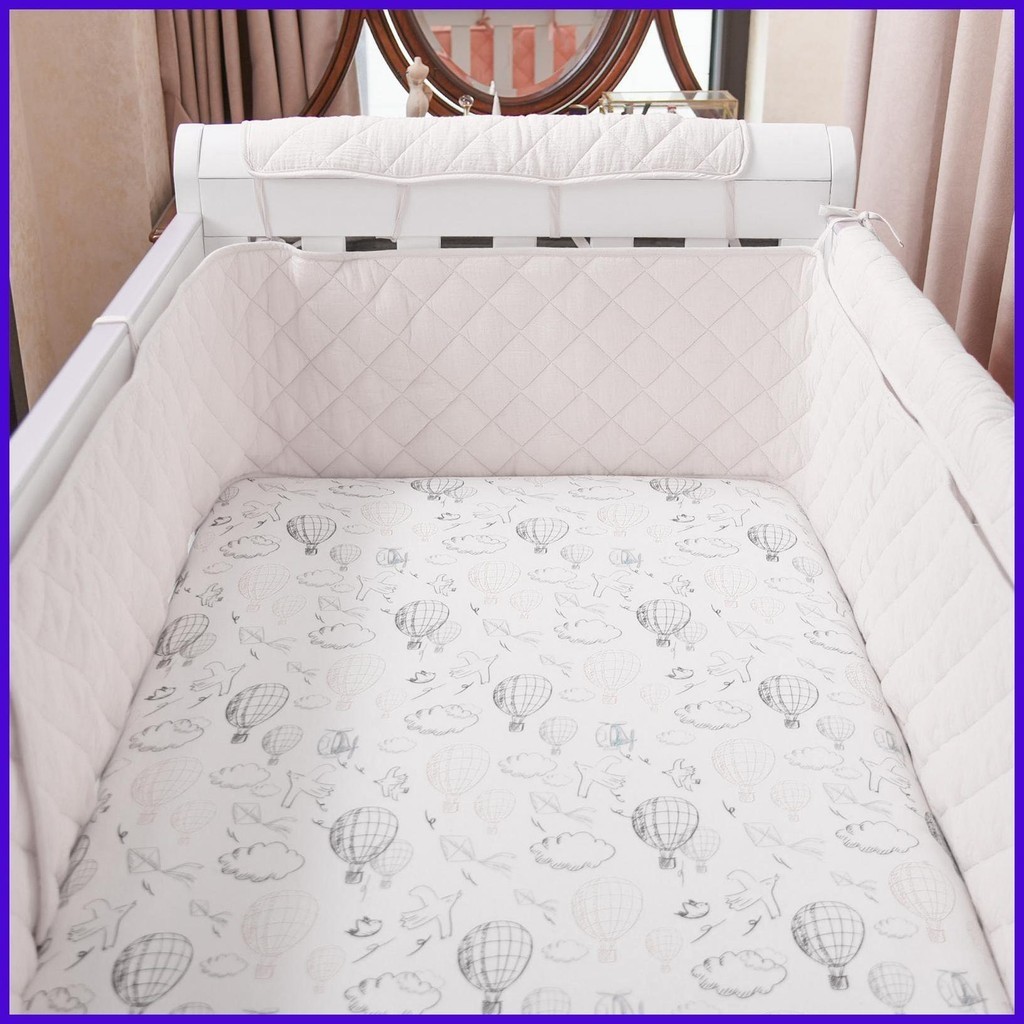 Cloth Crib Bumpers Safe Crib Bumpers Breathable Safe And Anti-Fall Crib ...