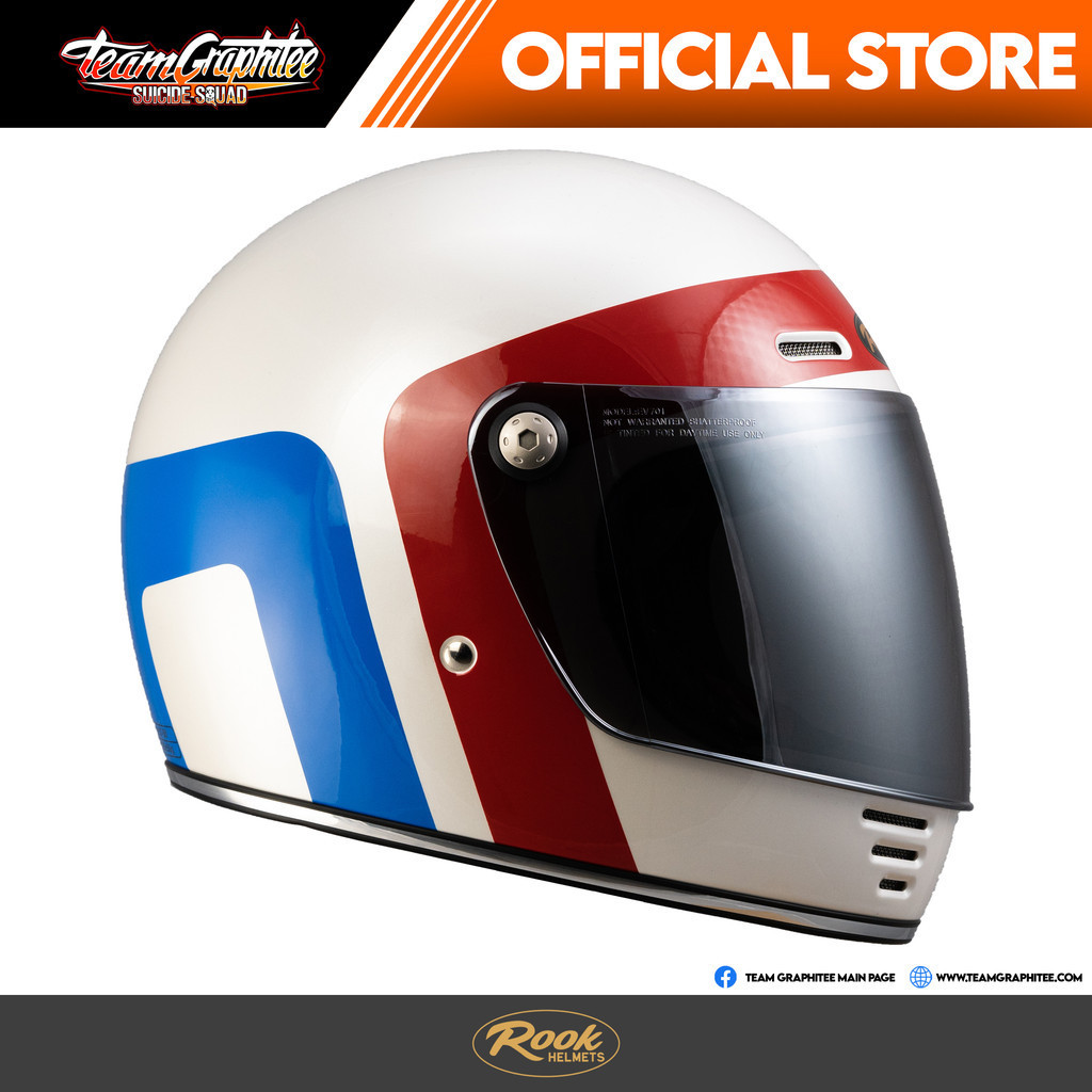 ROOK V152 CLANTON FULL FACE SINGLE VISOR WITH FREE CLEAR LENS | Shopee ...