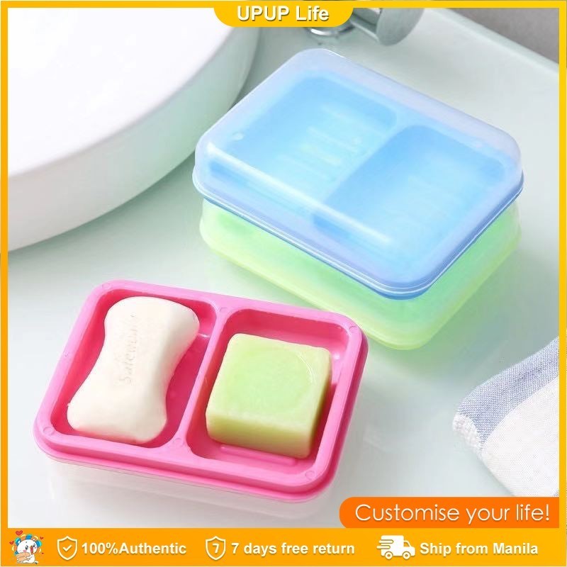 Plastic Soap Box Sealed With Cover Water Proof Household Travel Soap ...