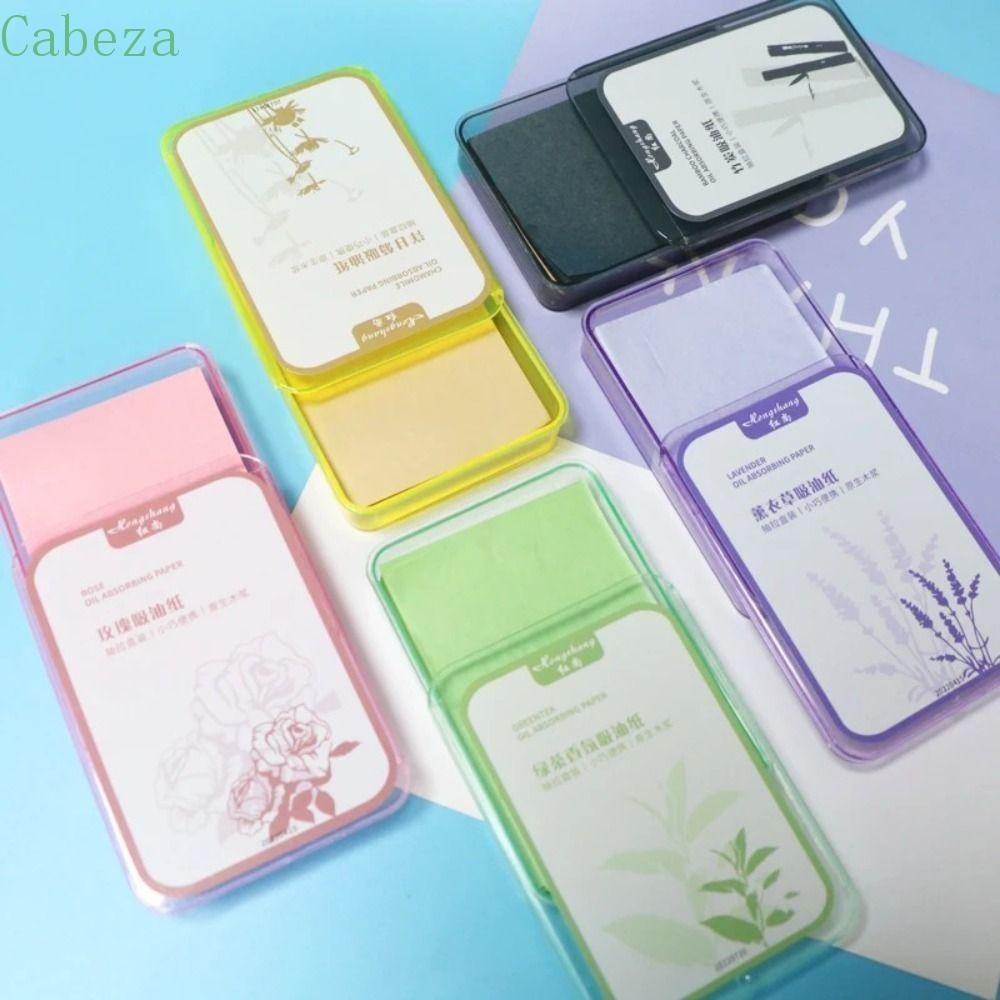CABEZA 300pcs/Box Facial Absorbent Paper, Portable Fragrant Oil Control ...