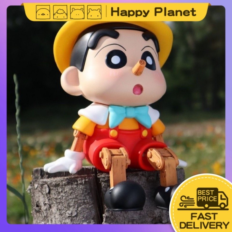 Happy Planet Pinocchio Shin Chan Toy Limb Movable Shin Chan Figure Desk ...