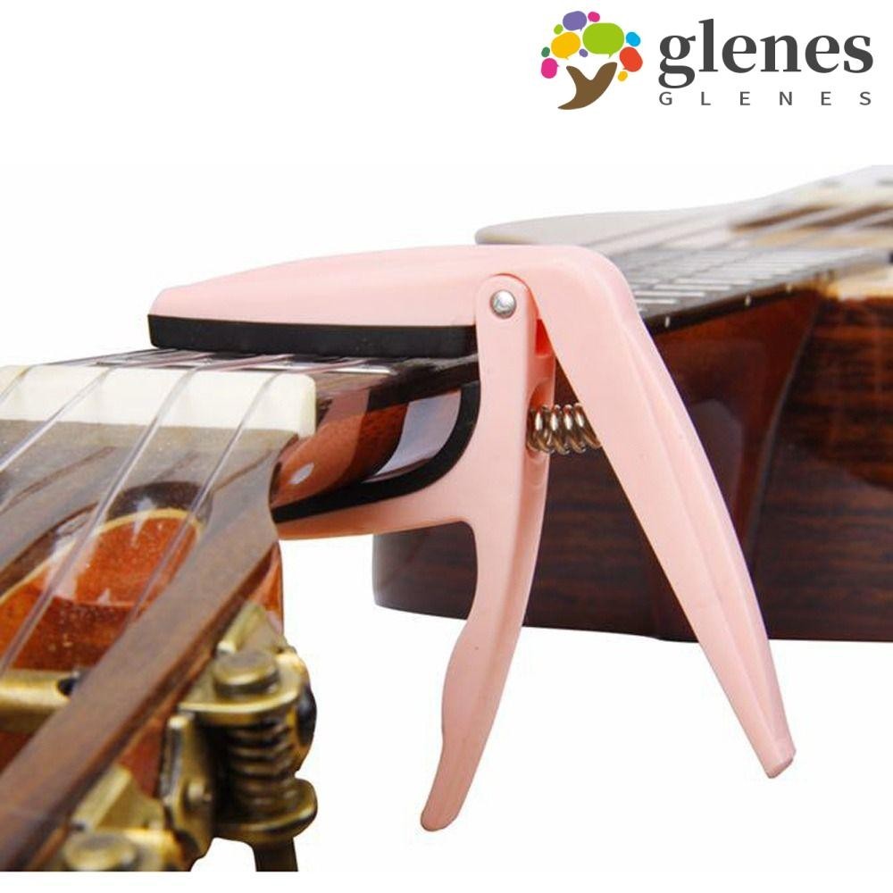 GLENES Universal Guitar Capo, Plastic Red Guitarra Tuning Clamp, Guitar ...