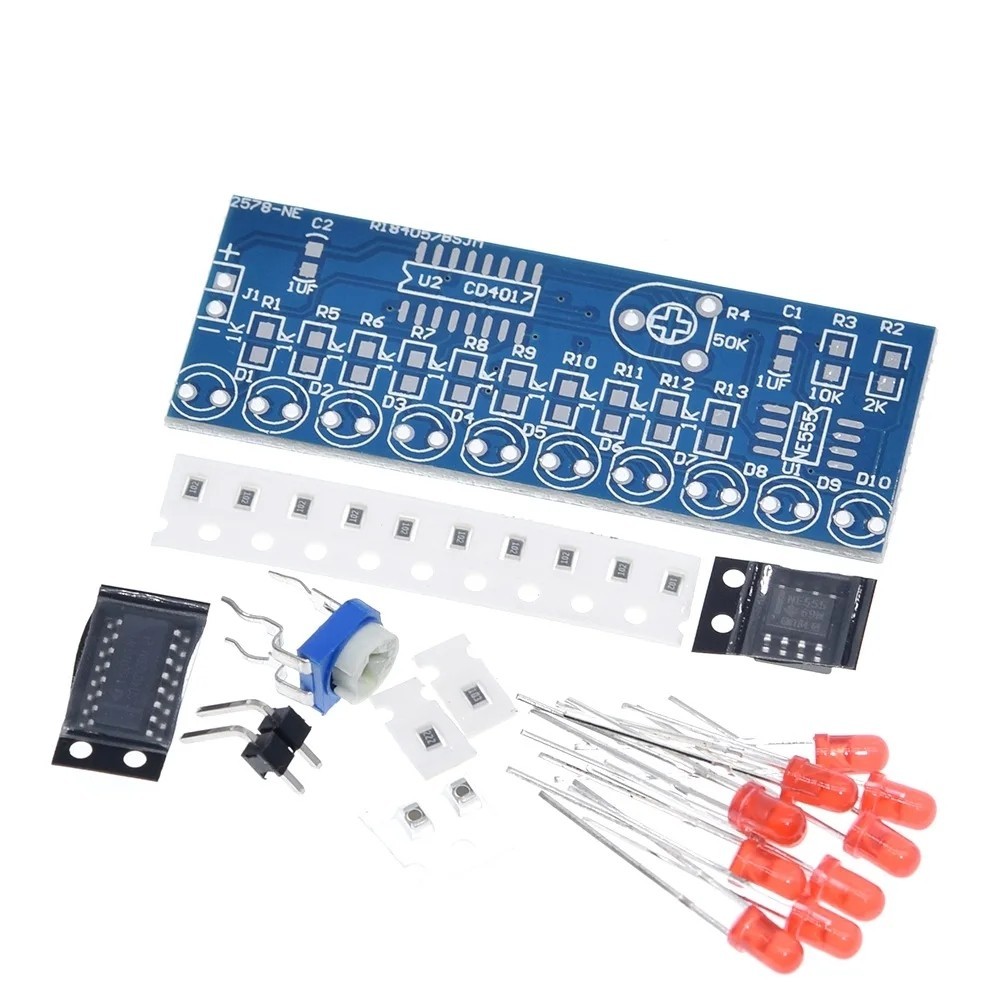 Running Lamp Kit NE555+CD4017 Running Lamp Electronic DIY Parts ...