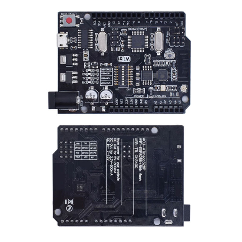 WiFi R3 ATmega328P+ESP8266 (32Mb memory), USB-TTL for UNO | Shopee ...