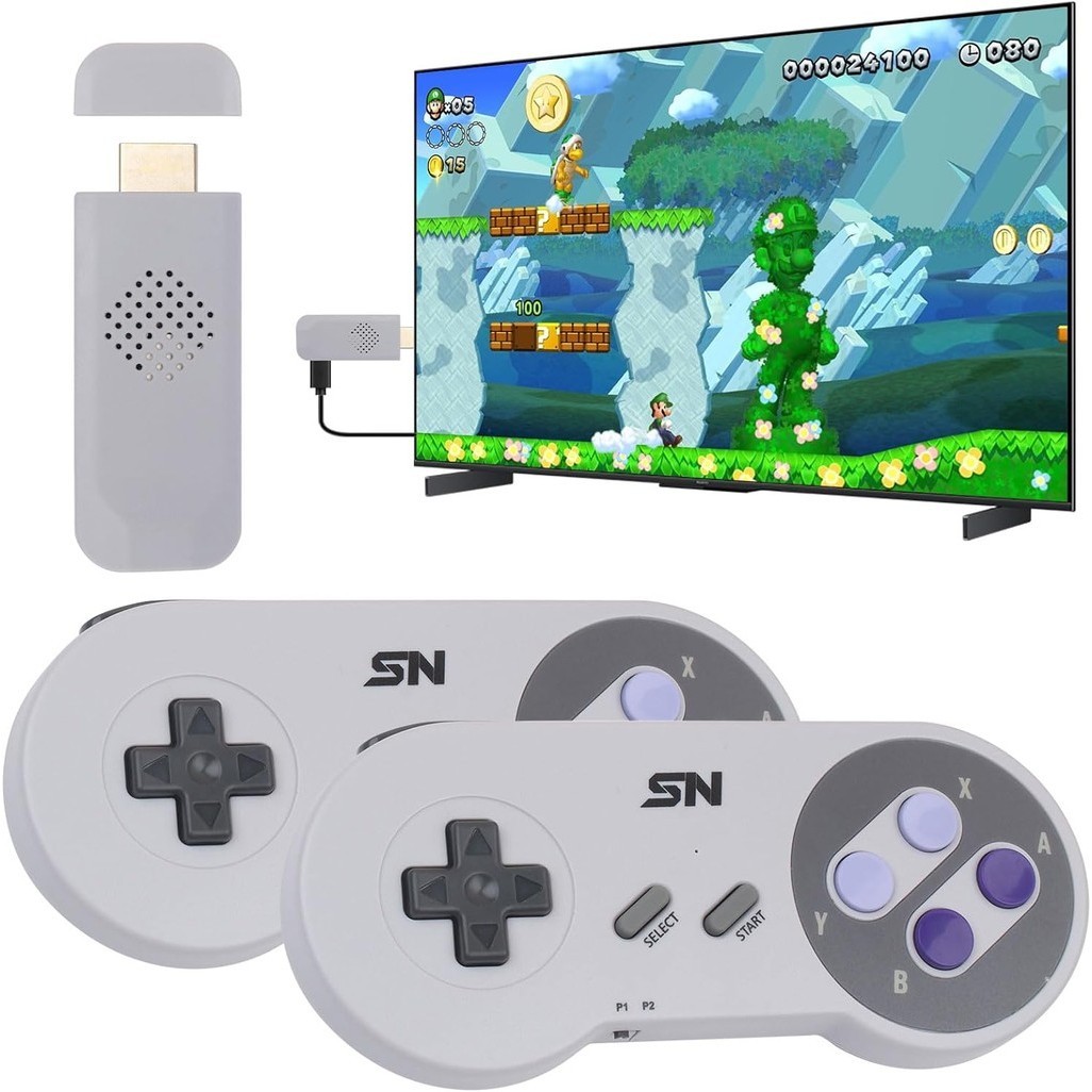 Classic Mini Retro Game Console, Mini TV Game Stick for SNES & NES Game ...