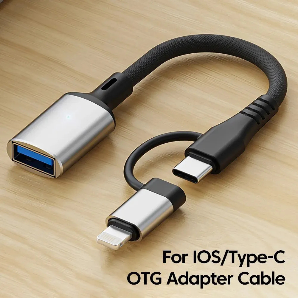 Type-c to USB Transfer Converter Cable OTG Mouse Keyboard USB Flash ...