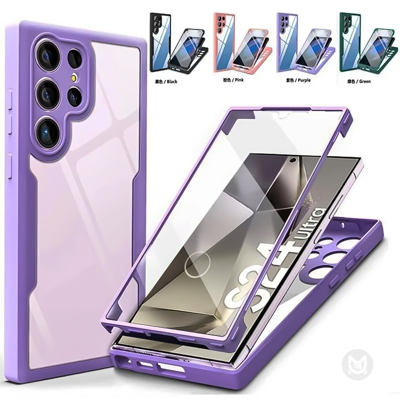 360 Degree Full Protect Clear Case For Samsung Galaxy S24 S23 S22 S21 ...