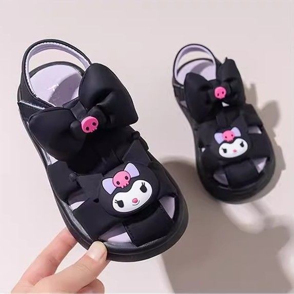 Kuromi Flat Shoes, Cute Kuromi Sanrio Parent-Child Kuromi Slippers ...