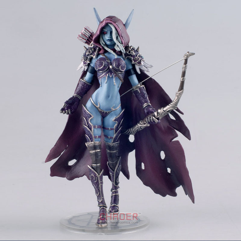 7mhc Warcraft 23cm Sylvanas Queen of the Dead Windrunner Figure Model ...