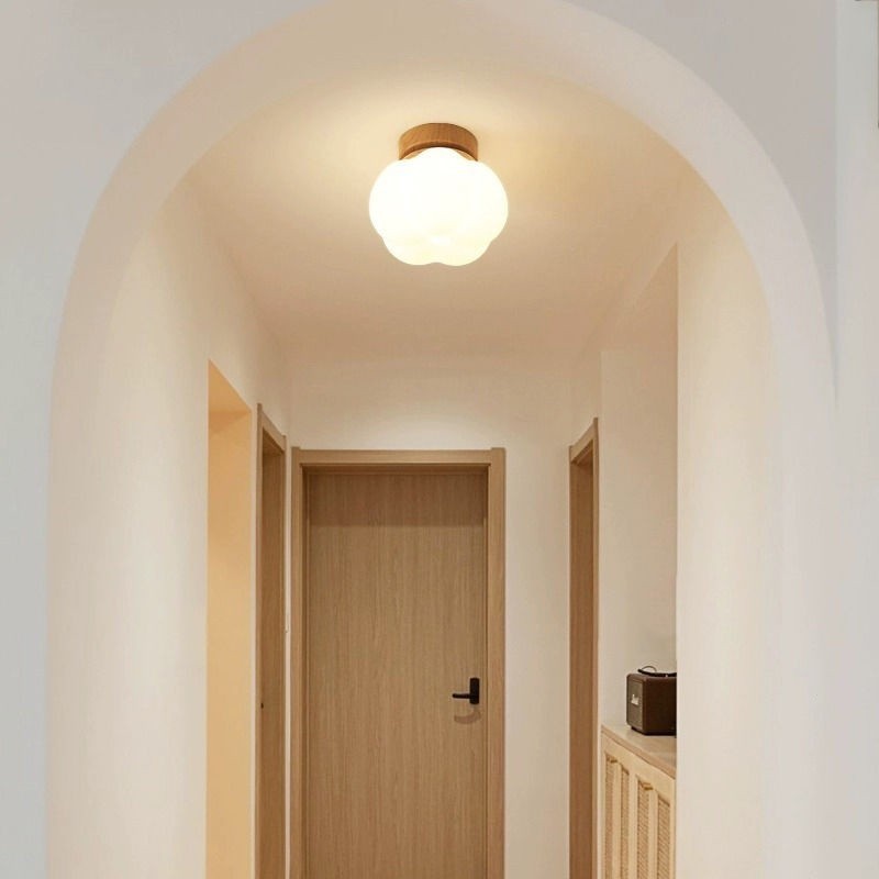 White Cotton Entrance Cloud Light Modern Simple Log Corridor Ceiling ...