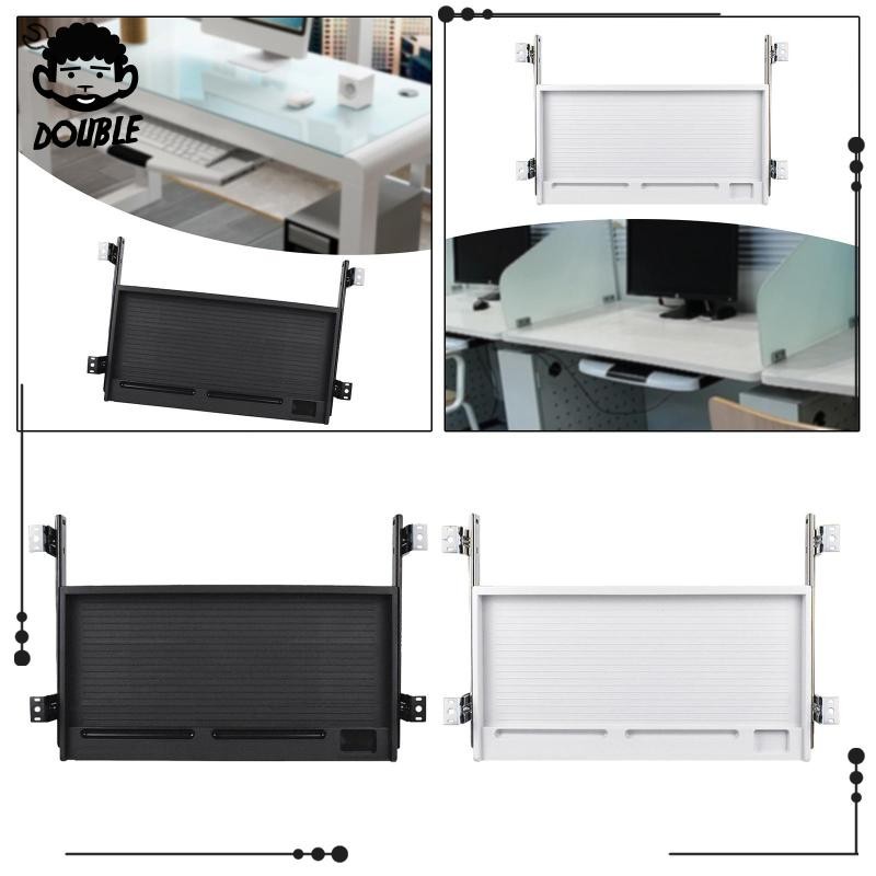 [ under Desk Computer Keyboard Drawer with Push and Pull Smooth Slide ...
