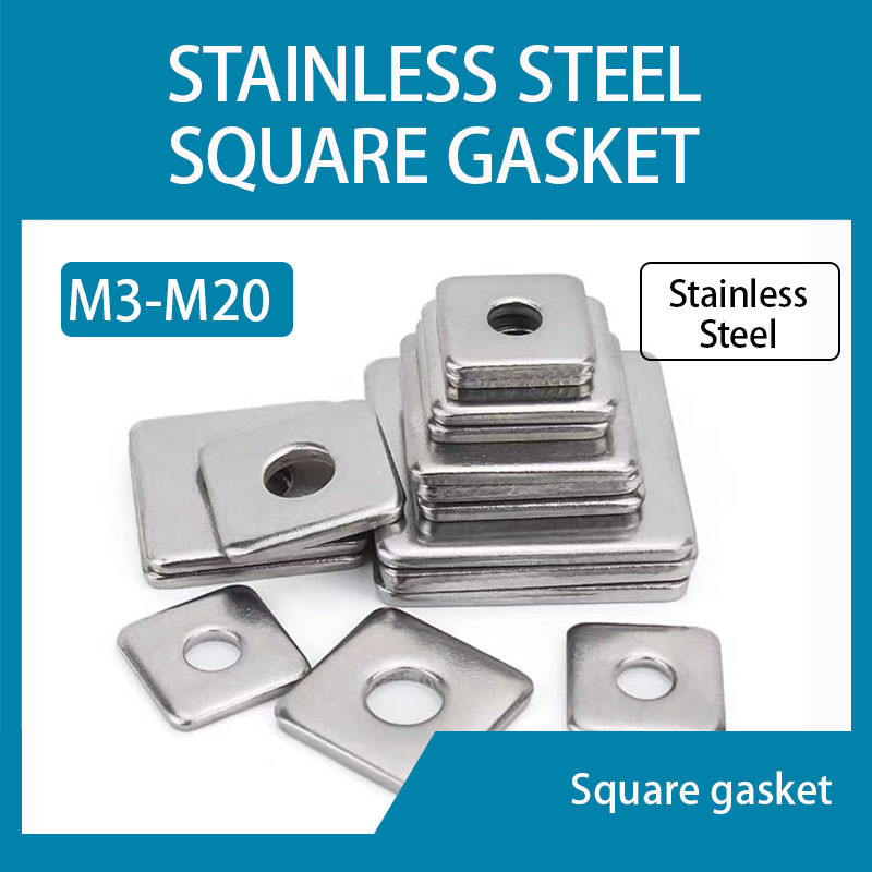 [Quick Shipment] 304 Square Flat Gasket Stainless Steel Square Gasket ...