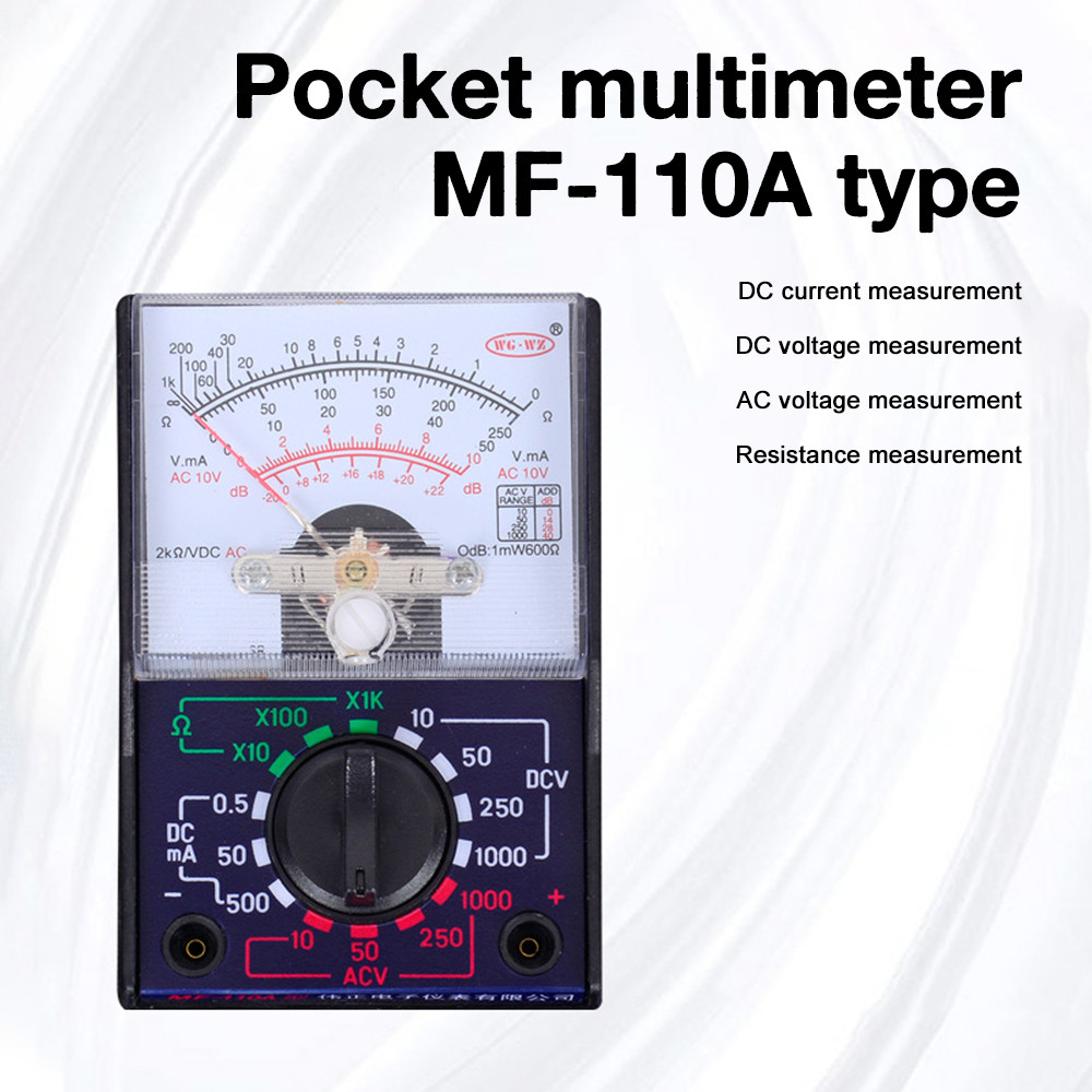 MINI Multimeter Electric AC/DC OHM Voltmeter Ammeter Multimeter Multi ...